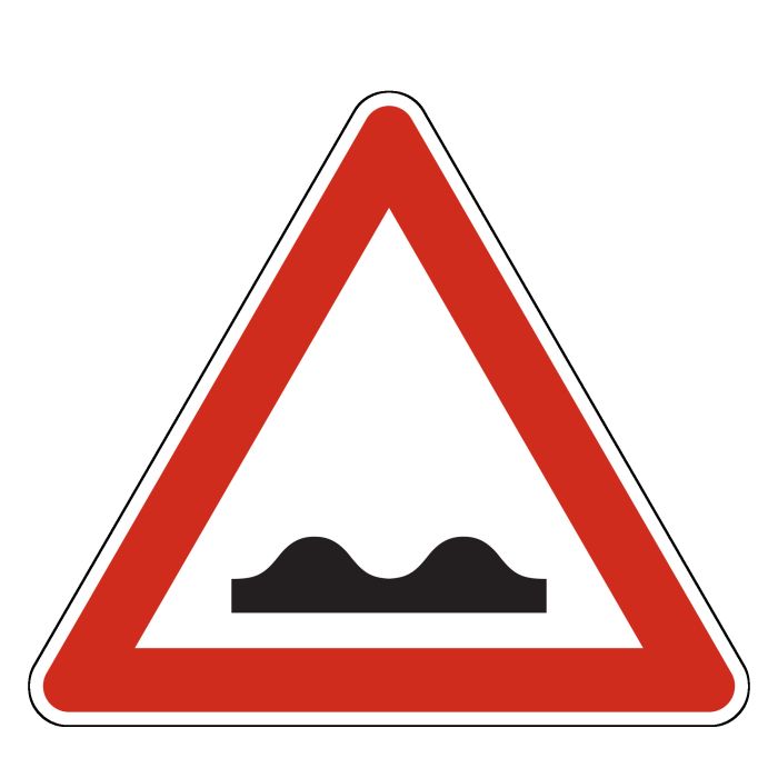 Verkehrsschild, Gefahrzeichen "Unebene Fahrbahn" [VZ 112], StVO - Marahrens