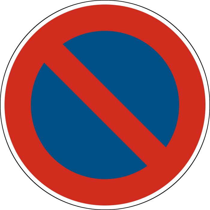 Halteverbotsschild "Eingeschränktes Halteverbot" [VZ 286], StVO - Marahrens