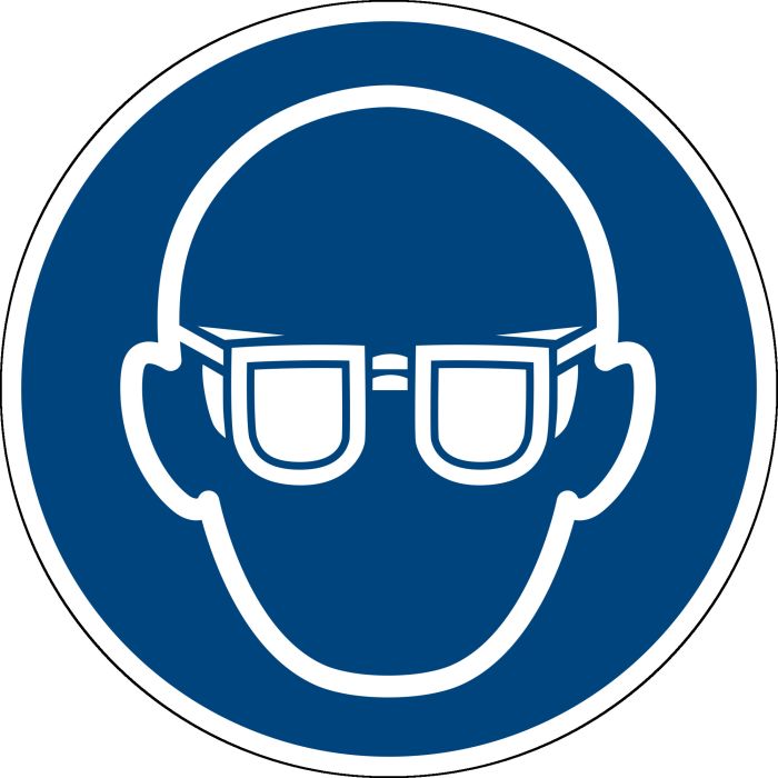 Gebotszeichen "Augenschutz benutzen" [M004], ASR A1.3 / ISO 7010 ...