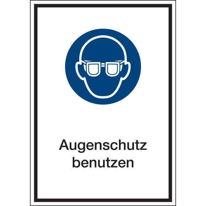 Gebotszeichen "Augenschutz benutzen" [M004], ASR A1.3 / ISO 7010 ...