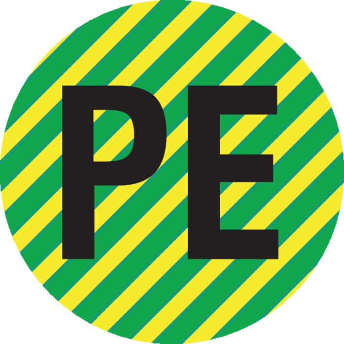 Leiterkennzeichnung "PE / Schutzleiter" - Marahrens