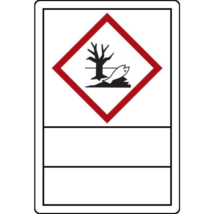 Gefahrstoffetikette "Umwelt - zum Selbstbeschriften" [GHS 09] - Marahrens