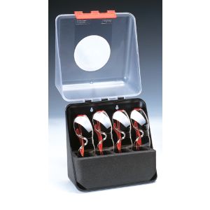GEBRA Schutzbox "SecuBox Mini" für Schutzbrillen, Gebotszeichen "Augenschutz benutzen" - Marahrens