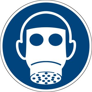 Gebotszeichen "Atemschutz benutzen" [M017], ASR A1.3 / ISO 7010 - Marahrens