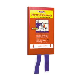 Löschdecke Slim Pack, rot, 1100 x 1100 mm - Marahrens