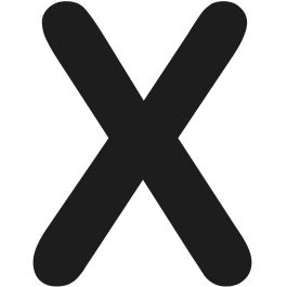 COROPLAN Buchstaben, Buchstabe: X, schwarz, 155 mm - Marahrens