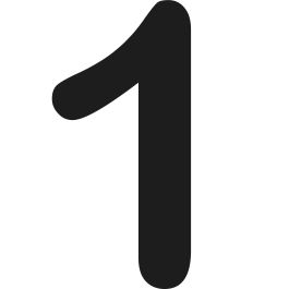 COROPLAN Ziffer, Ziffer: 1, schwarz, 155 mm - Marahrens