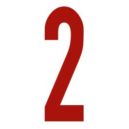 Lageretiketten "Ziffer 2", selbstklebende Folie, verschiedene Farben ...