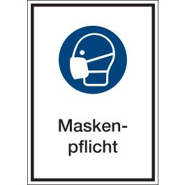 Gebotszeichen "Maskenpflicht" [M016], ASR A1.3 / ISO 7010 - Marahrens